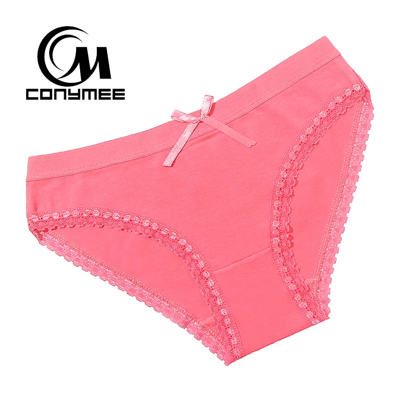 [Conymee] algodón mujeres Ropa interior más tamaño m L XL Bragas brief ...