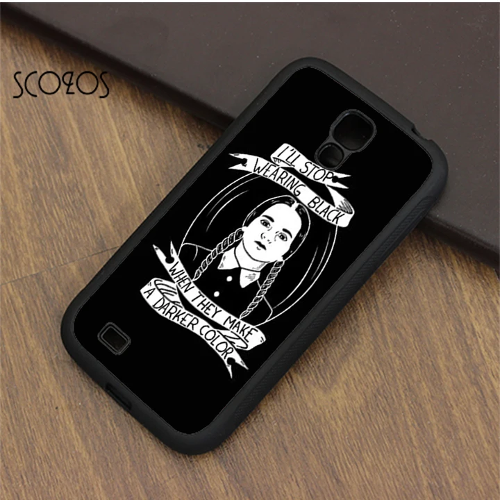 SCOZOS WEDNESDAY ADDAMS cell phone case cover for samsung galaxy S3 S4 ...