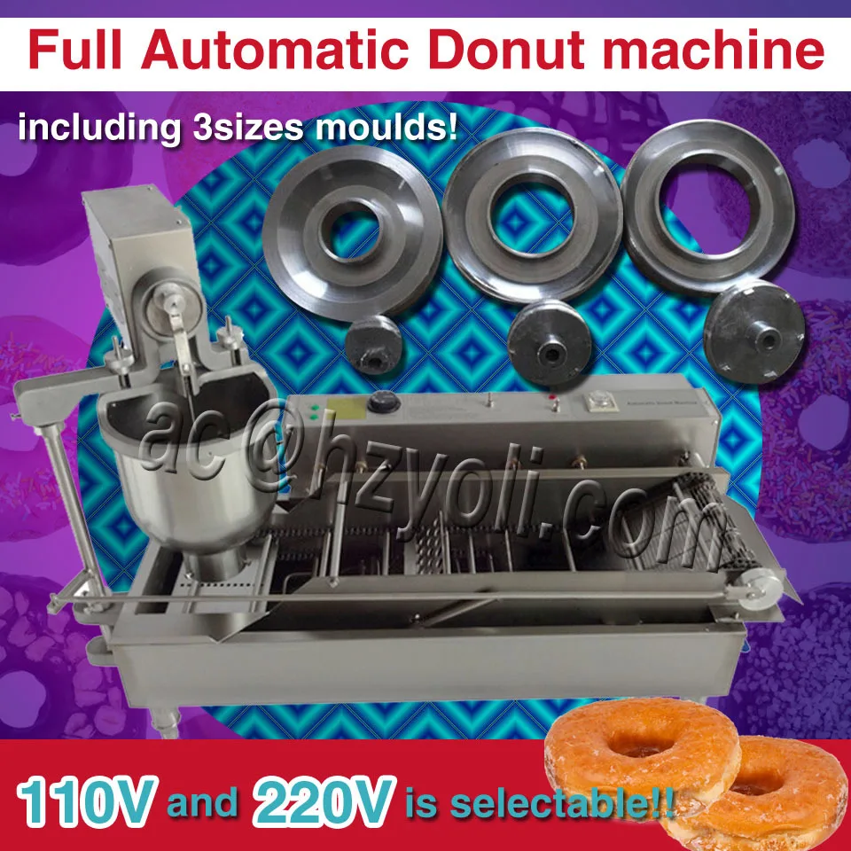 12 months guarantee High quality Electric Automatic donut fryer/donut ...
