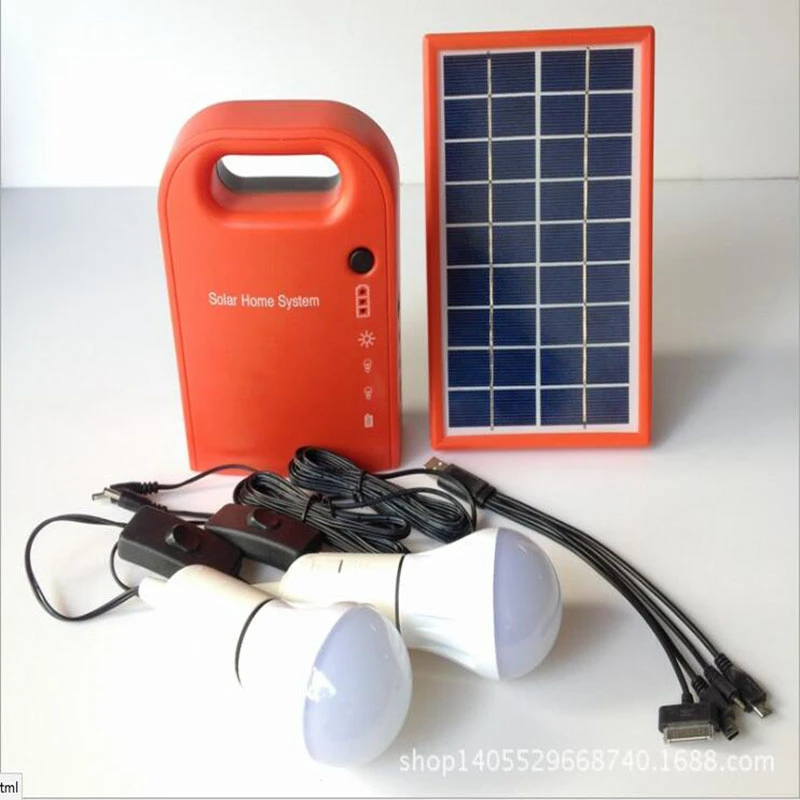 Portable 3W Mini Solar Home System Solar Energy Kit Solar Generator ...