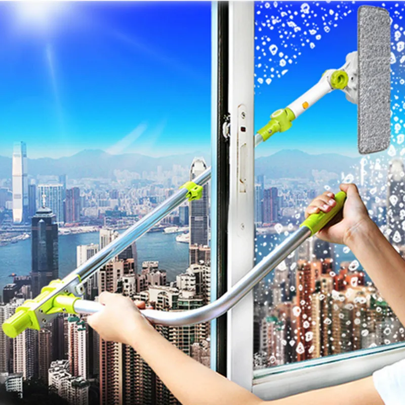Glass Window Cleaning Tool Retractable Pole Clean Window Device Dust ...