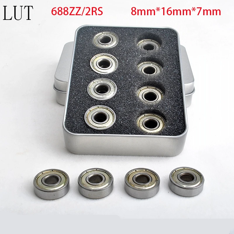688ZZ/2RS Bearing ABEC 5 16PCS/box 8x16x5 mm Miniature 688ZZ/2RS Mini ...