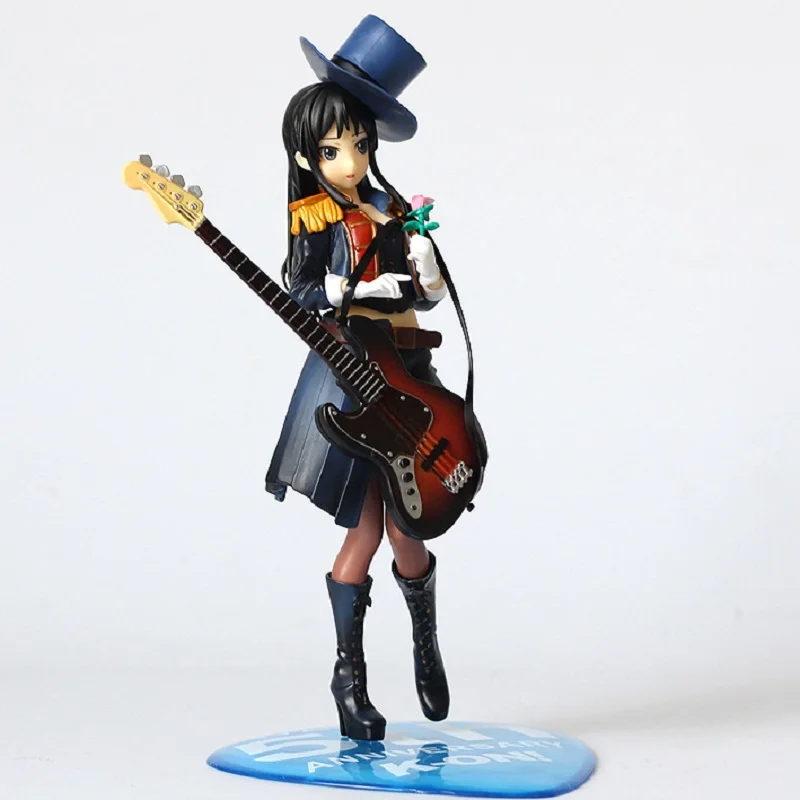 20cm Anime Action Figure K ON 5th Anniversary Akiyama Mio Bassist Bass ...