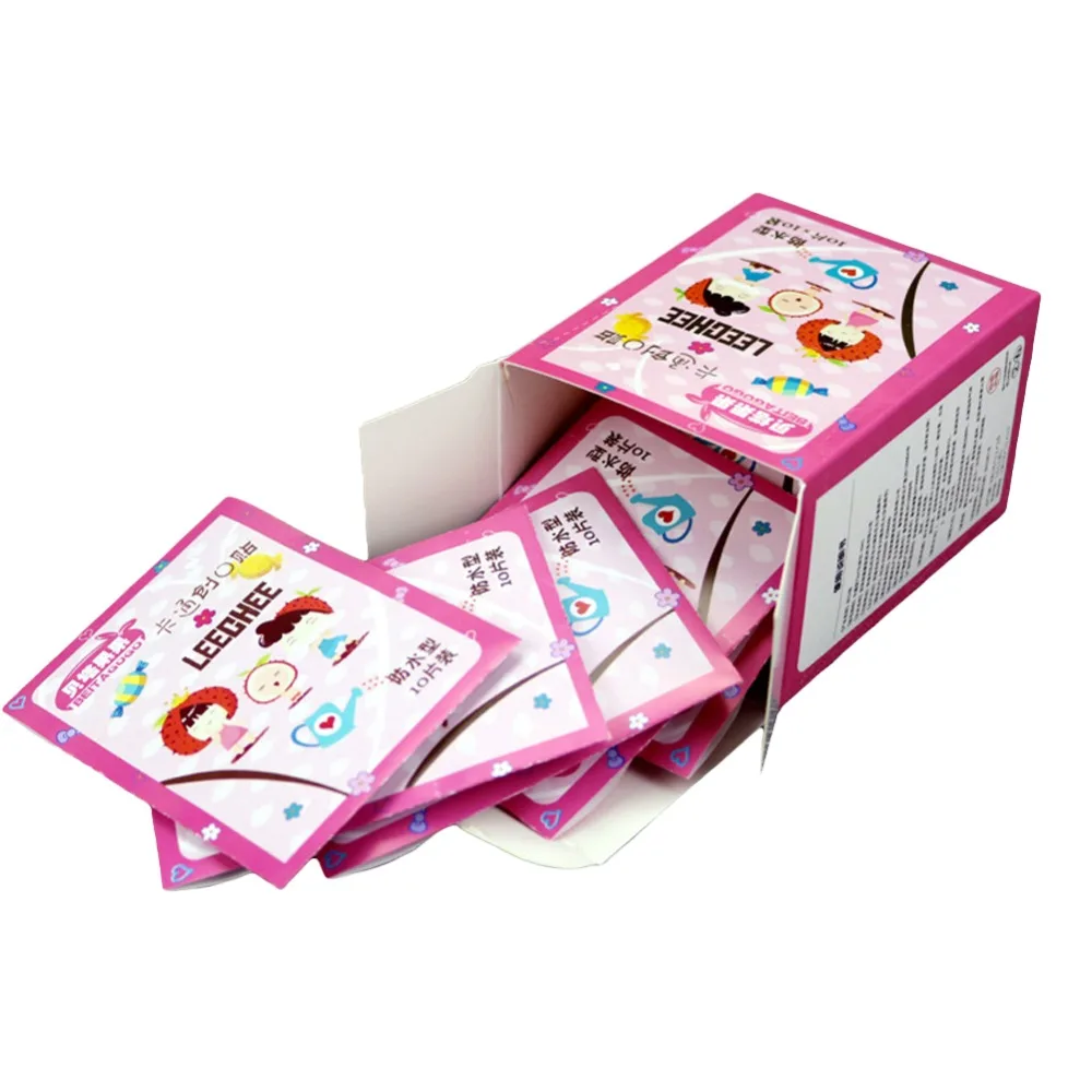 100PCS Waterproof Breathable Cute lovely Cartoon Band Aids Adhesive ...