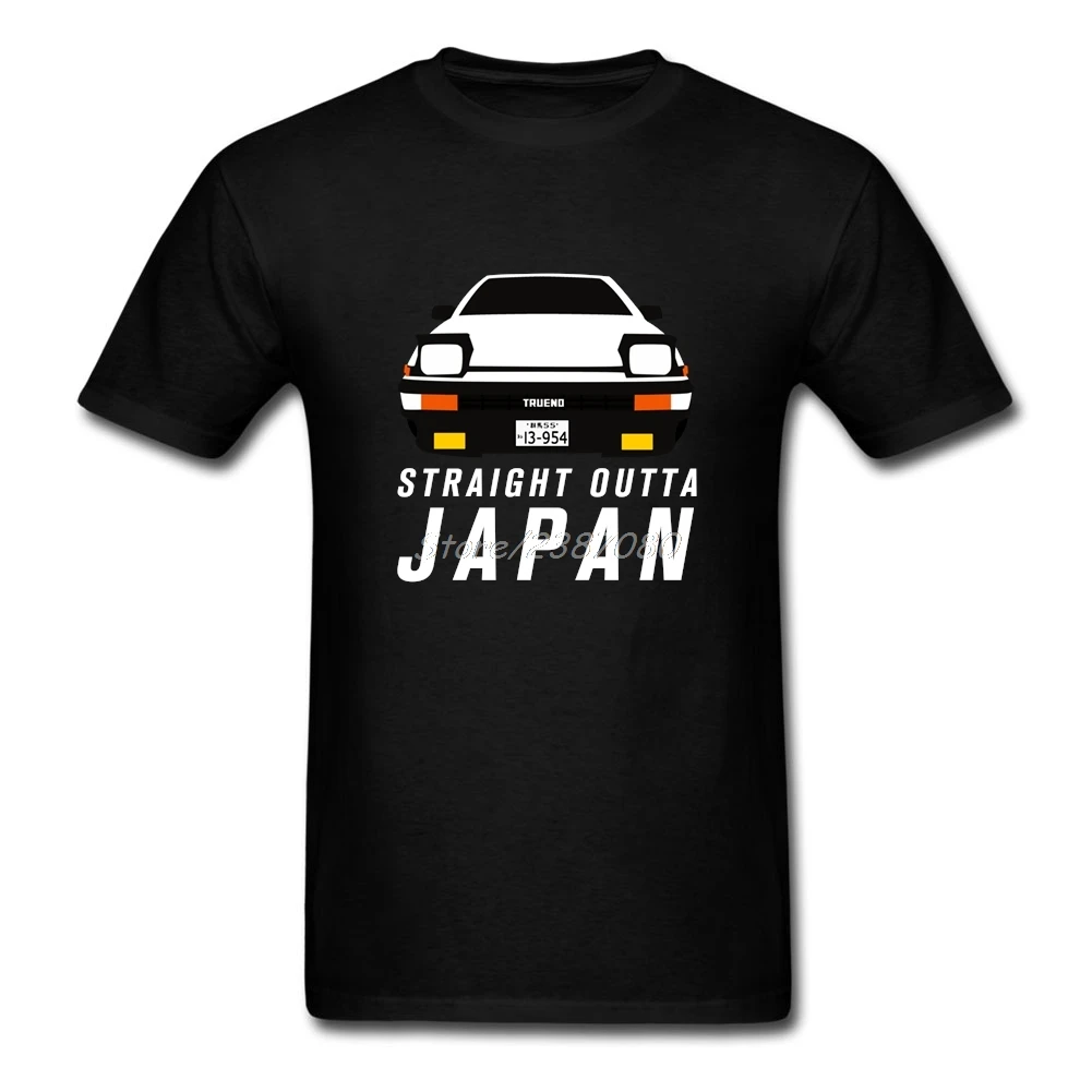 STRAIGHT OUTTA JAPAN AE86 T Shirt Boyfriend Clothes Cotton Crewneck ...