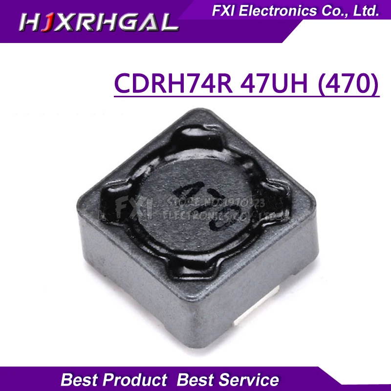20PCS 7x7x4mm Power Inductors – CD74R Shielded SMD 47uH 470 Inductors ...