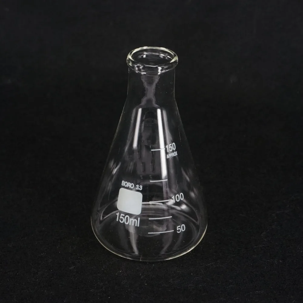 150ML Conical Erlenmeyer Flask G3.3 Borosilicate Glass Lab Supplies ...