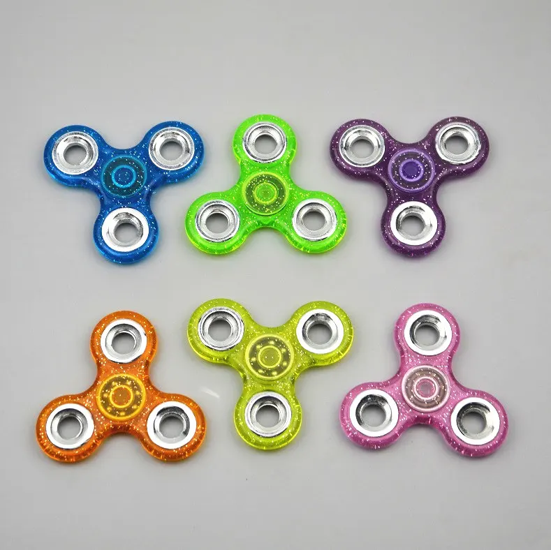 Glitter HandSpinner Fingertips Spiral Fingers Fidget Spinner EDC Hand ...