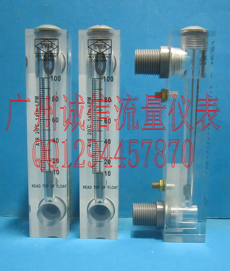사용자 정의 제품! 김 ZYIA LZM 15Z 패널 형 가스 유량계 공기 유량계 10 100LPM L/분|flow meter ...