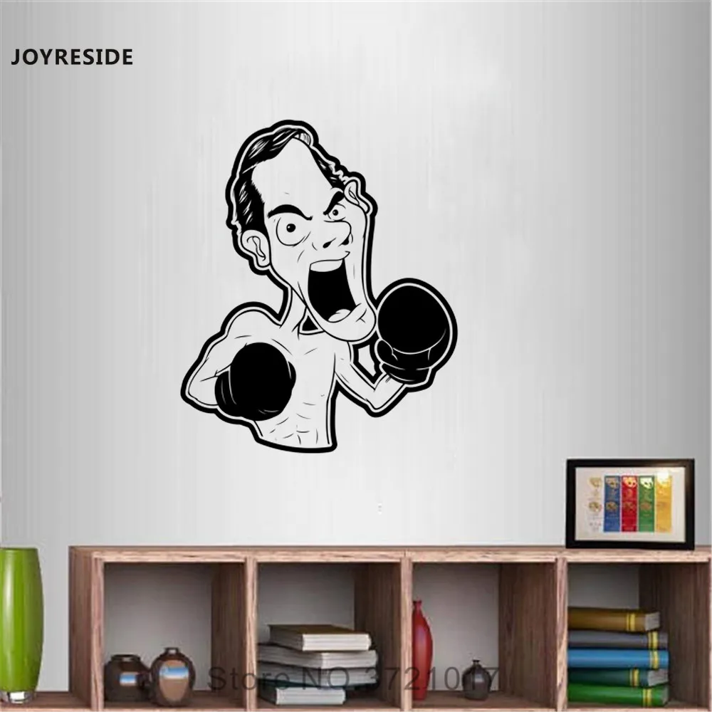 JOYRESIDE Angry Boxer Wall Boxing Fighter Decal Vinyl Sticker Sports ...