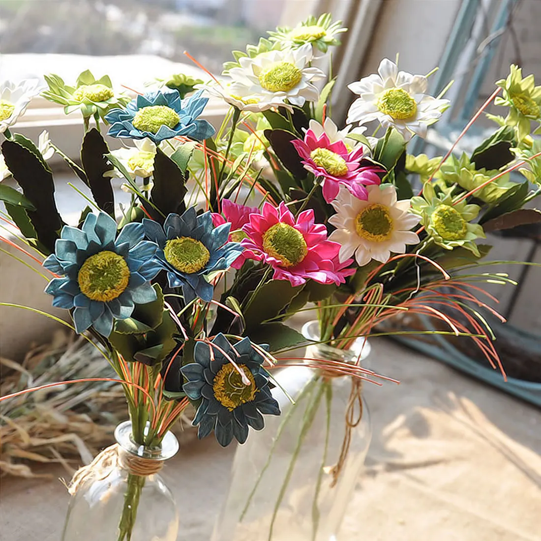 Aliexpress.com : Buy 1Bouquet 4 Heads Artifical Daisy Flower Wedding ...