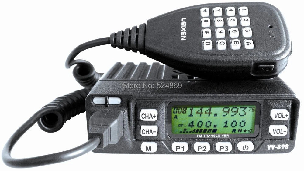 LEIXEN VV 898 Dual band two way radio mobile transceiver walkie talkie ...