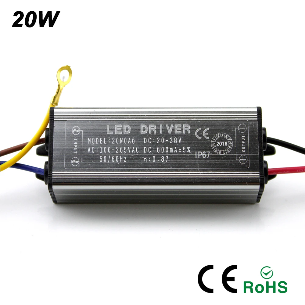 2017new Led Drive 10w 20w 30w 50w Led Driver Adapter Transformer Ac100v ...