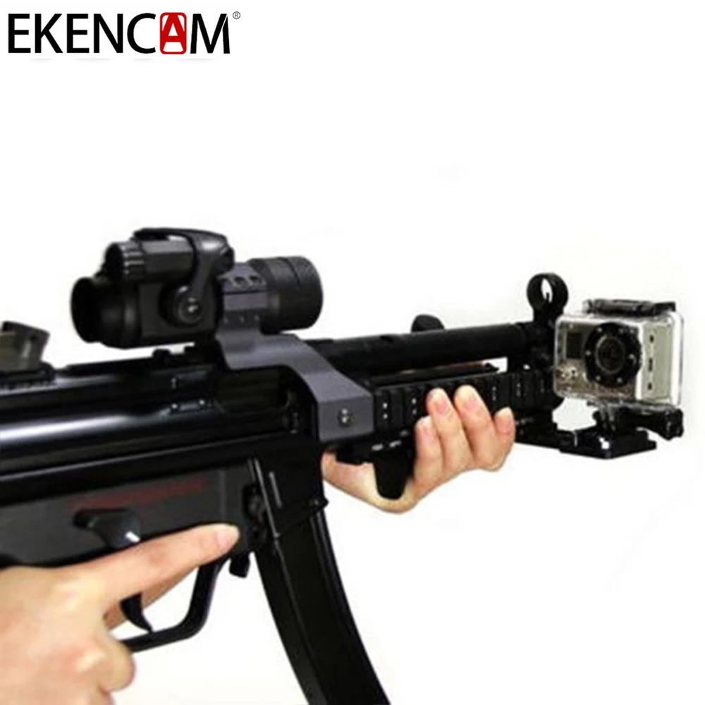 Camera Gun Rail Mount for Sports Camera Picatinny Airsoft BB Guns Paint ...
