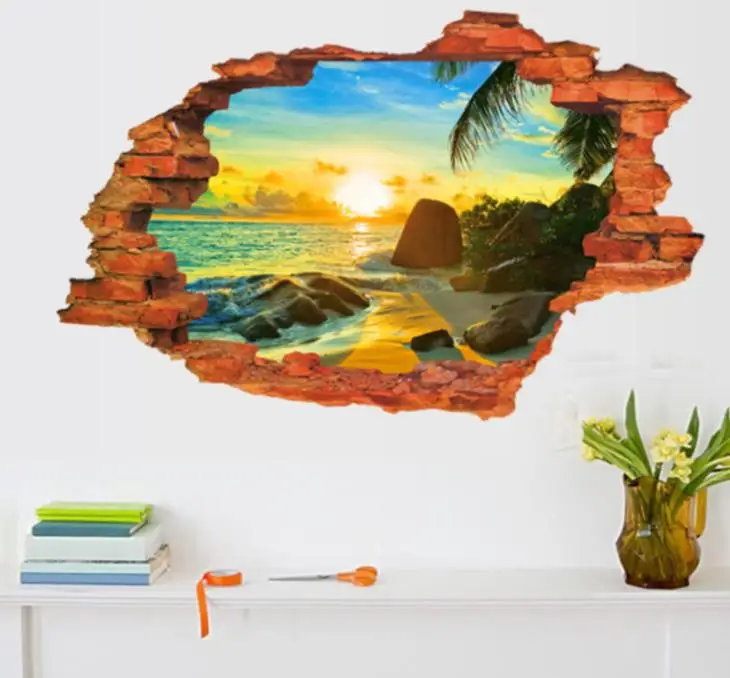 Wallpaper Scenery Decal Themes Customize Wall Mural | Mural wallpaper ...