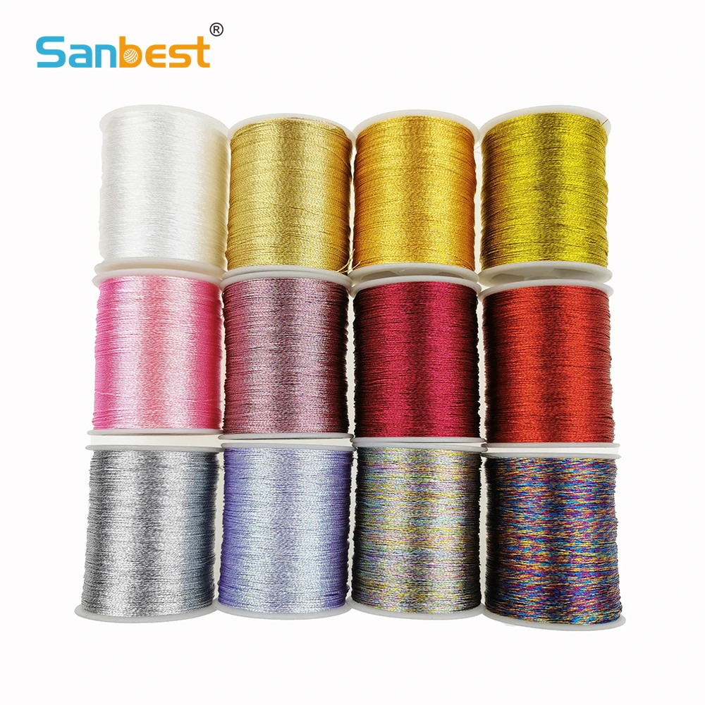 Sanbest 3 6 9 Strands Metallic Weaving Thread 3 Pcs/set Shiny Effect ...