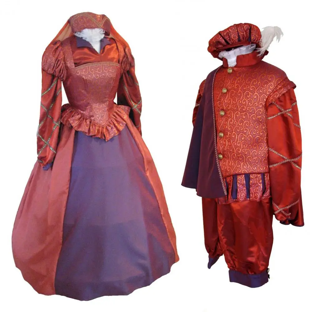 Tudor Elizabethan Medieval Headdress Gown Cosplay Costume - AllCosplay.com