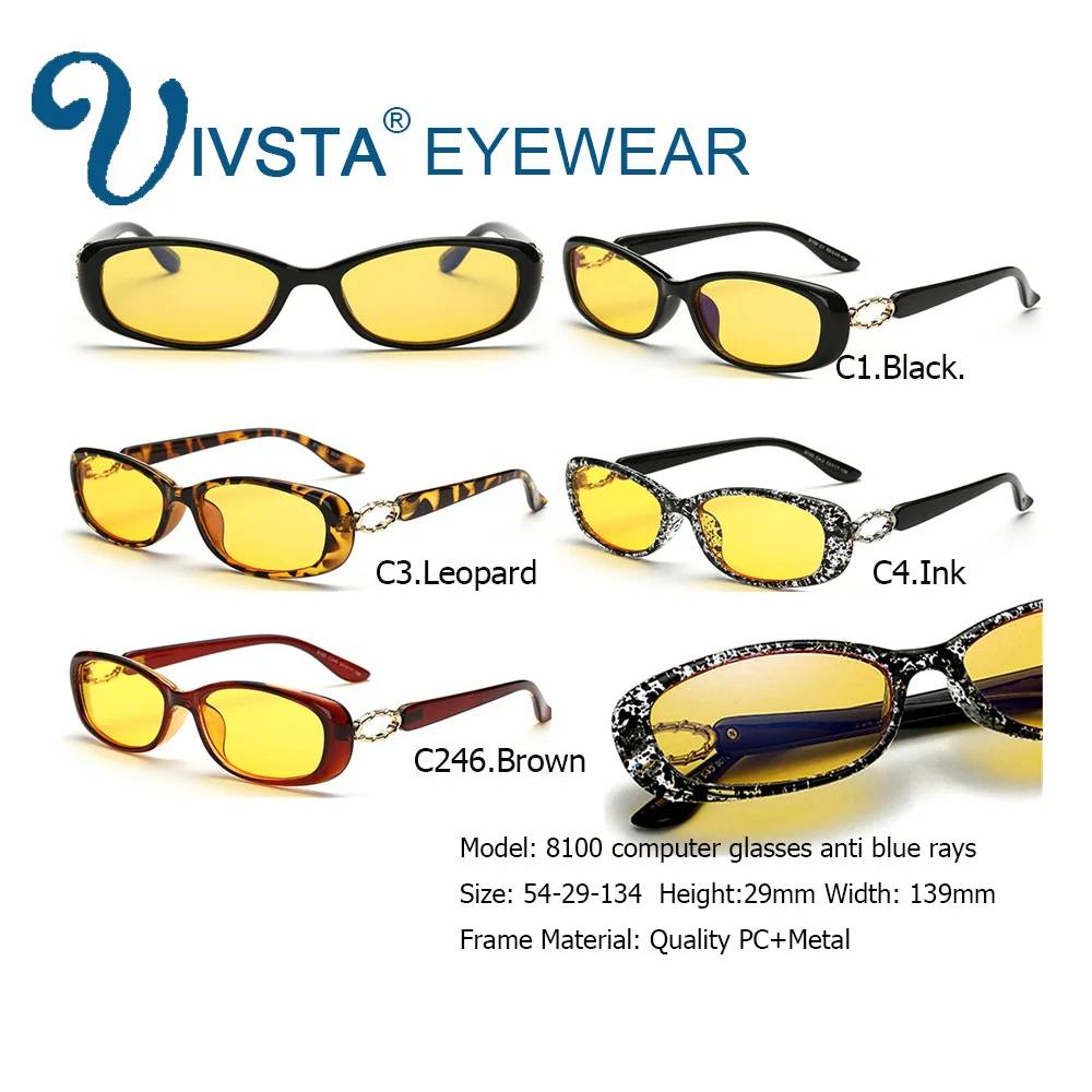 IVSTA Radiation-resistant Computer Glasses Anti Blue Rays Goggles ...