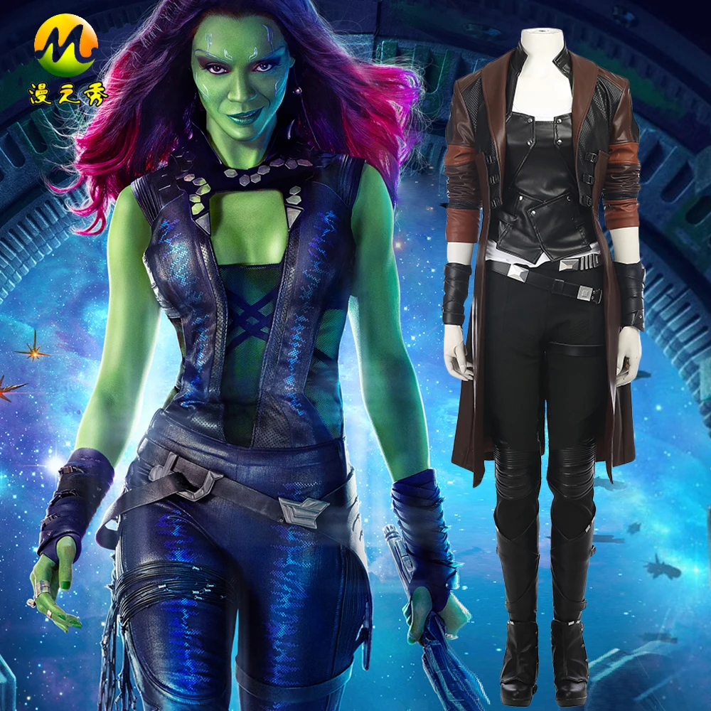 Hot Sale Guardians of The Galaxy 2 Gamora Costume Women's Cosplay ...