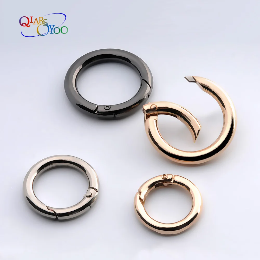4pcs Spring O Ring,bag hook,Round Carabiner Snap Clip Trigger Spring ...