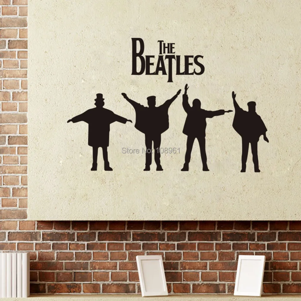 The Beatles Wall Sticker Home Decals Vinyl Wall Art Quote Deco Decor ...