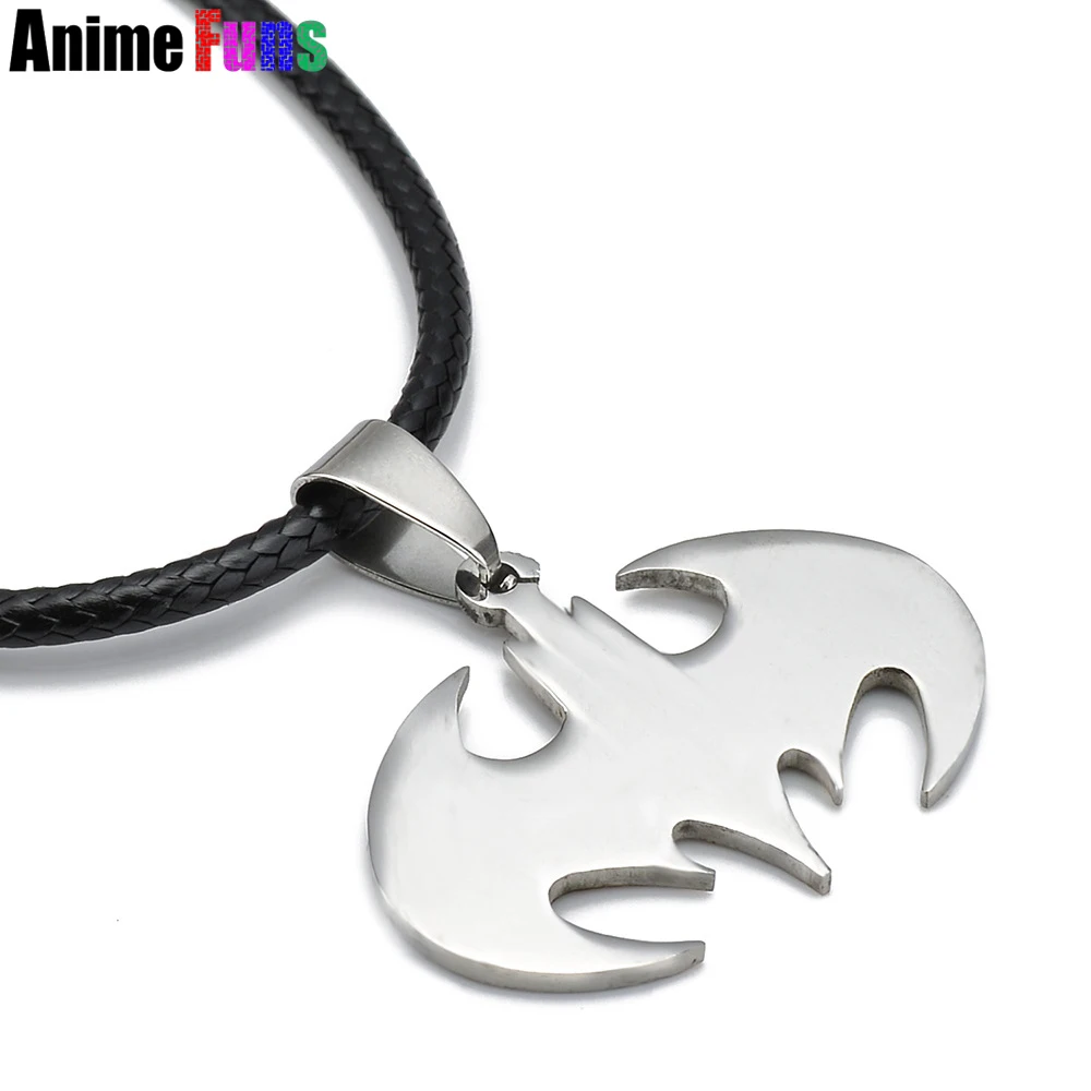 Movie Superhero Batman Bat Logo Necklace Marvel Comic Choker Statement ...