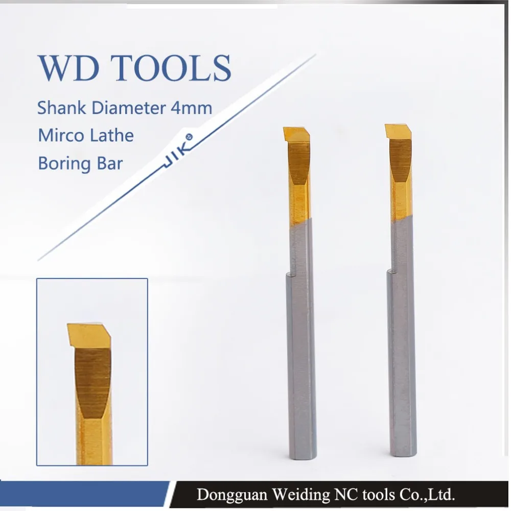 3pcs D4 4mm Mirco Lathe Shank Small Hole Boring Cutter Bar Alloy Boring Cutter Handle Mini Lathe