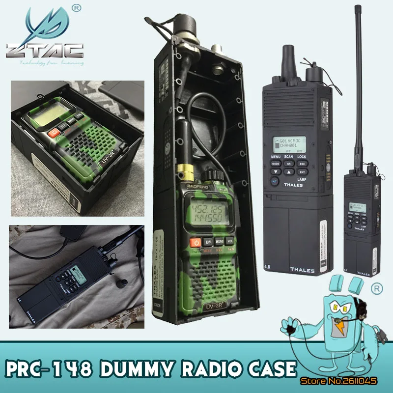 Z-TAC-Tactical-Headset-Army-PRC-148-Radio-Case-Dummy-Radio-Talkie ...