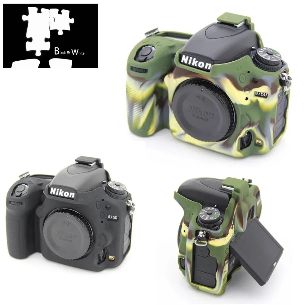 Silicone Armor Skin Case Body Cover Protector For Nikon D750 Body Dslr ...
