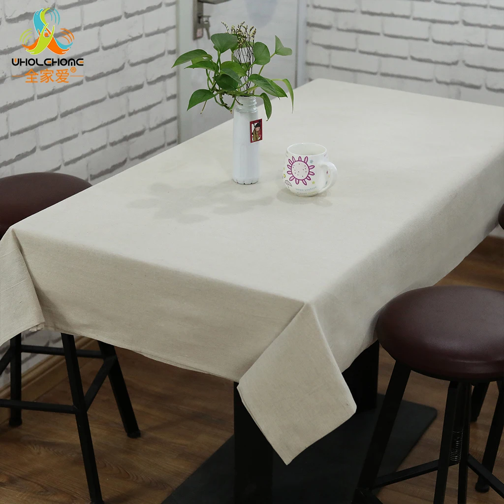 Solid-Table-Cloth-Rectangle-Multifunctional-Linen-Cotton-Table-Cover ...