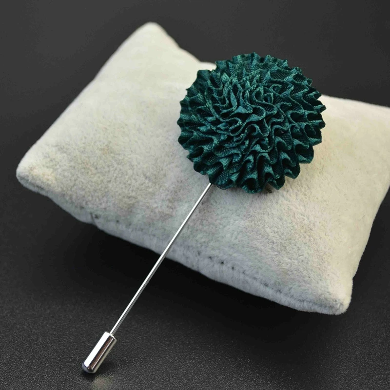 Mdiger Brooch Flower for Men Suit Multilayer Lapel Pin Handmade Fabric ...