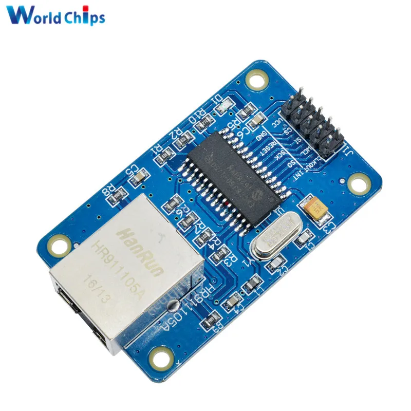 Enc28j60 Lan Ethernet Network Board Module For Arduino 25mhz Crystal