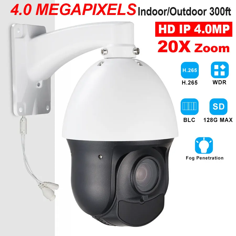 CCTV Security Outdoor IP66 4" Mini H.265 H.264 High Speed Full HD IP 4 ...
