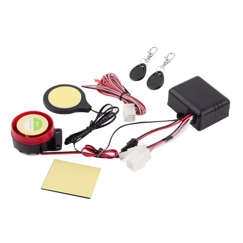 New Free 1Set Motorcycle Bike IC Card Alarm Induction Invisible Lock ...