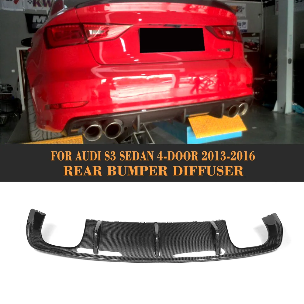 bumper lip diffuser spoiler for Audi A3 Sline S3 Sedan 4 Door bumper 13 ...