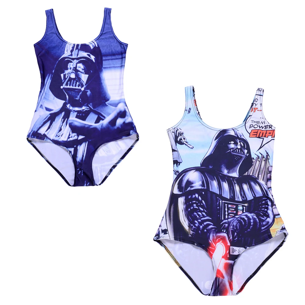 Darth Vader Costumes Women Swimming Suit Bodycon Summer Sexy Monokinis Star Wars Cosplay
