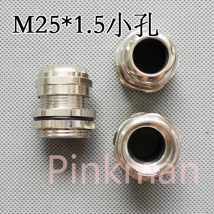 5pcs Metric System m25*1.5 small hole Nickel Brass Cable Glands Apply ...