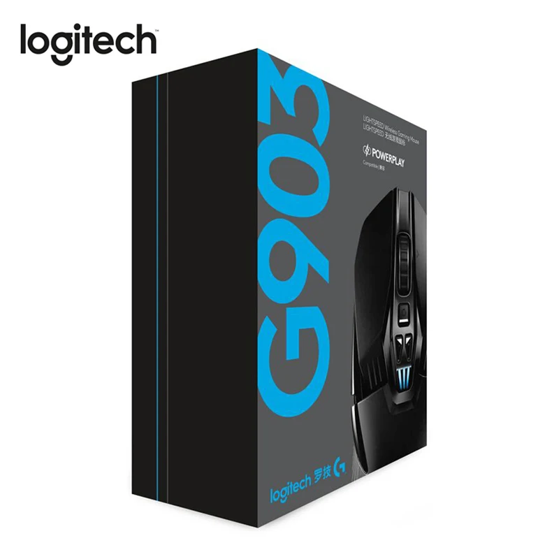 Logitech g903 lightspeed sem fio gaming mouse pmw3366 sensor 2.4 ghz ...