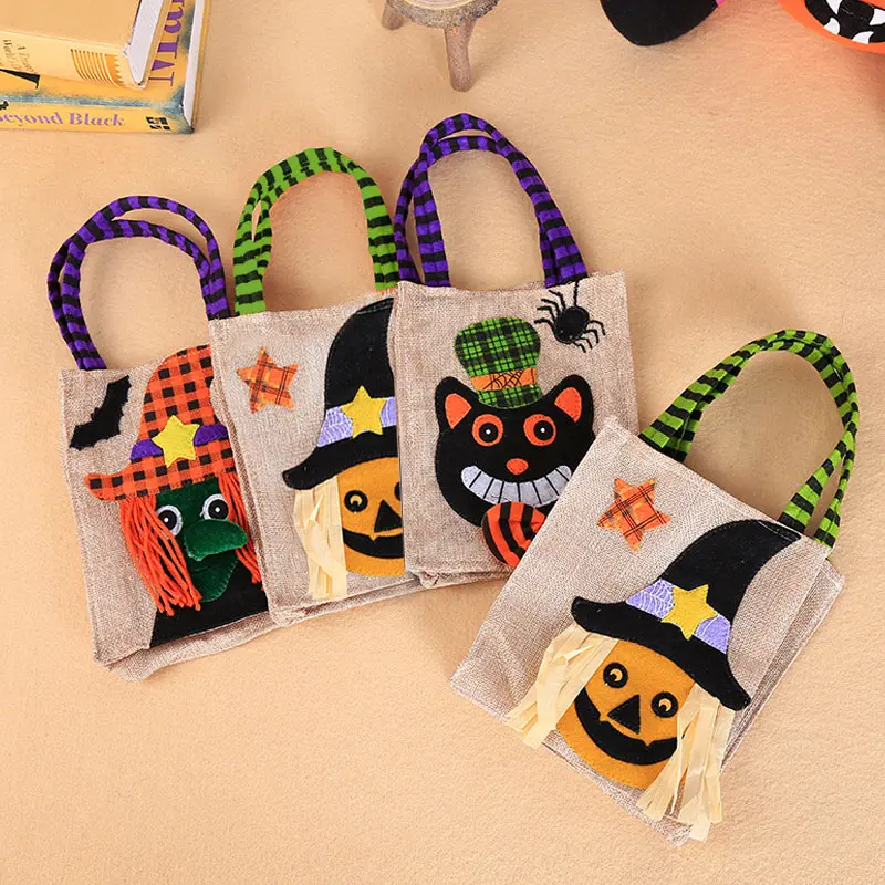 1pc 16*29CM Halloween Candy Bag Gift Bags Pumpkin Trick or Treat Bags ...