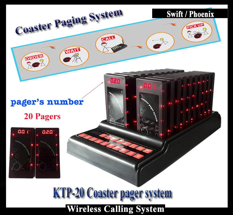 2016 New Fast Food Equipment Queue Wireless Calling System KTP 20 With ...