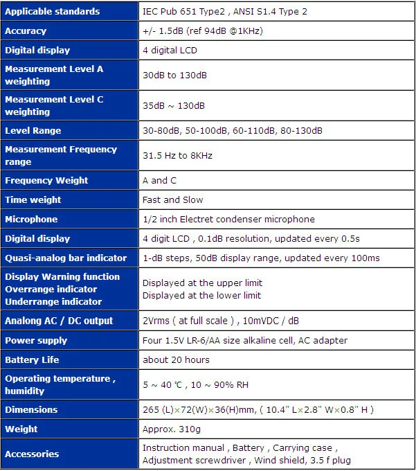 Tes-1357 Шум доза тестер шумомер диапазон от 30 до 130db с& C частотной ...