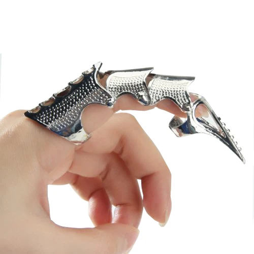 2021NEW-Volledige-Vinger-Ring-Zilver-Kleur-Band-Skull-Gothic-Claw-Ring ...