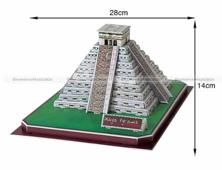 MAYA PYRAMID 45 Pieces 3D Paper Puzzle Model SMB PUZZLE011|3d paper ...