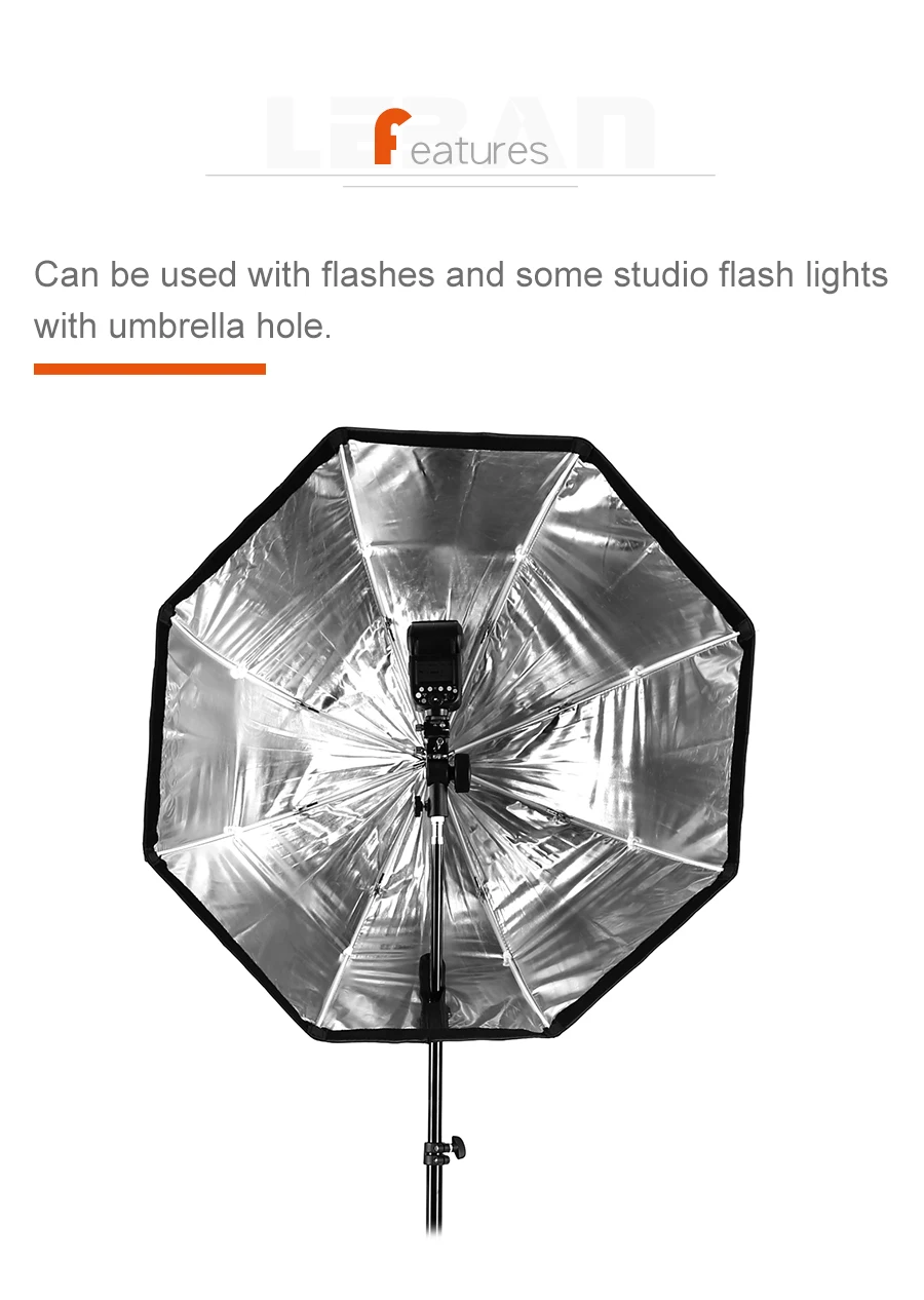 Godox портативный 120 см 4" сотовая сетка восьмиугольная зонтик ...