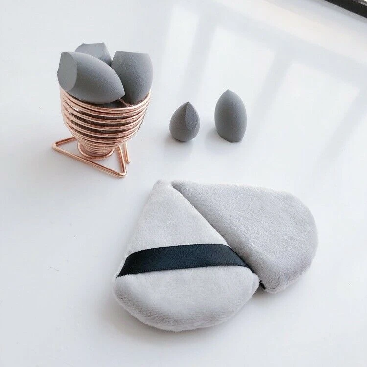 Beautypapa 2pcs Triangle Velvet Powder Cosmetic Puff Mini Beauty Sponge ...