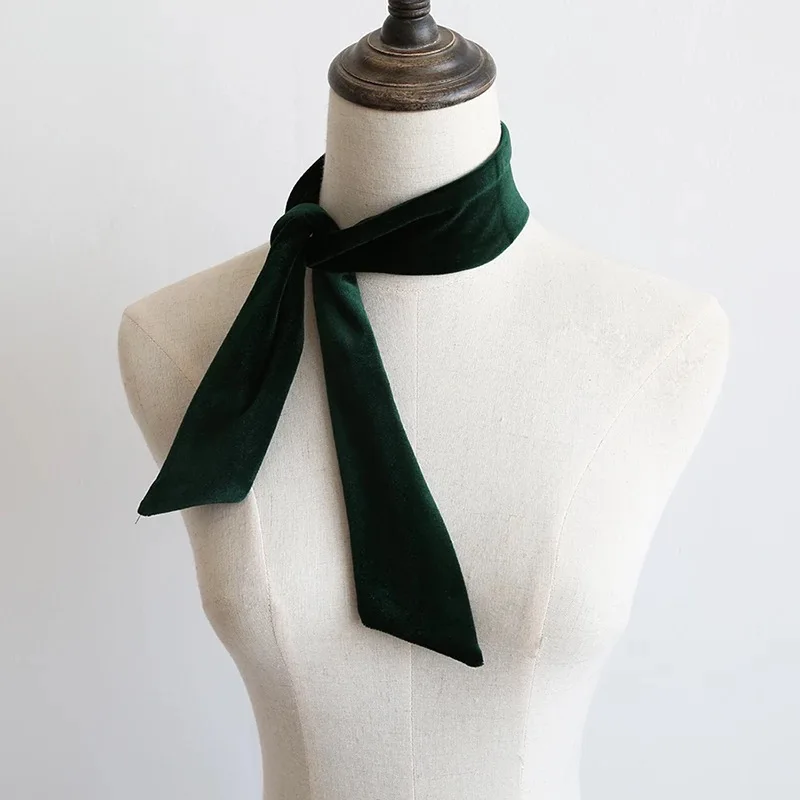 Popular Fashion Pure Color Velvet Scarf Autumn and Winter Versatile ...