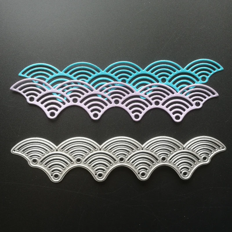 Metal Wave Cutting Dies Stencils For Diy Scrapbooking/photo Album ...