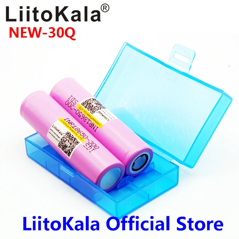 LiitoKala 리튬 이온 충전식 배터리, INR 18650 배터리, INR18650, 30Q, 3.7V, 3000mAh, 100% 정품, 신제품|rechargeable ...