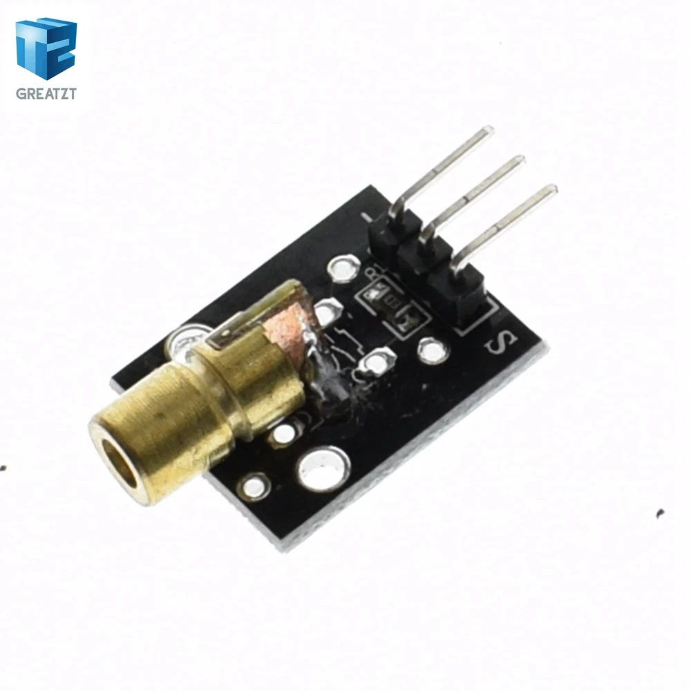 KY-008 650nm Laser sensor Module 6mm 5V 5mW Red Laser Dot Diode Copper ...