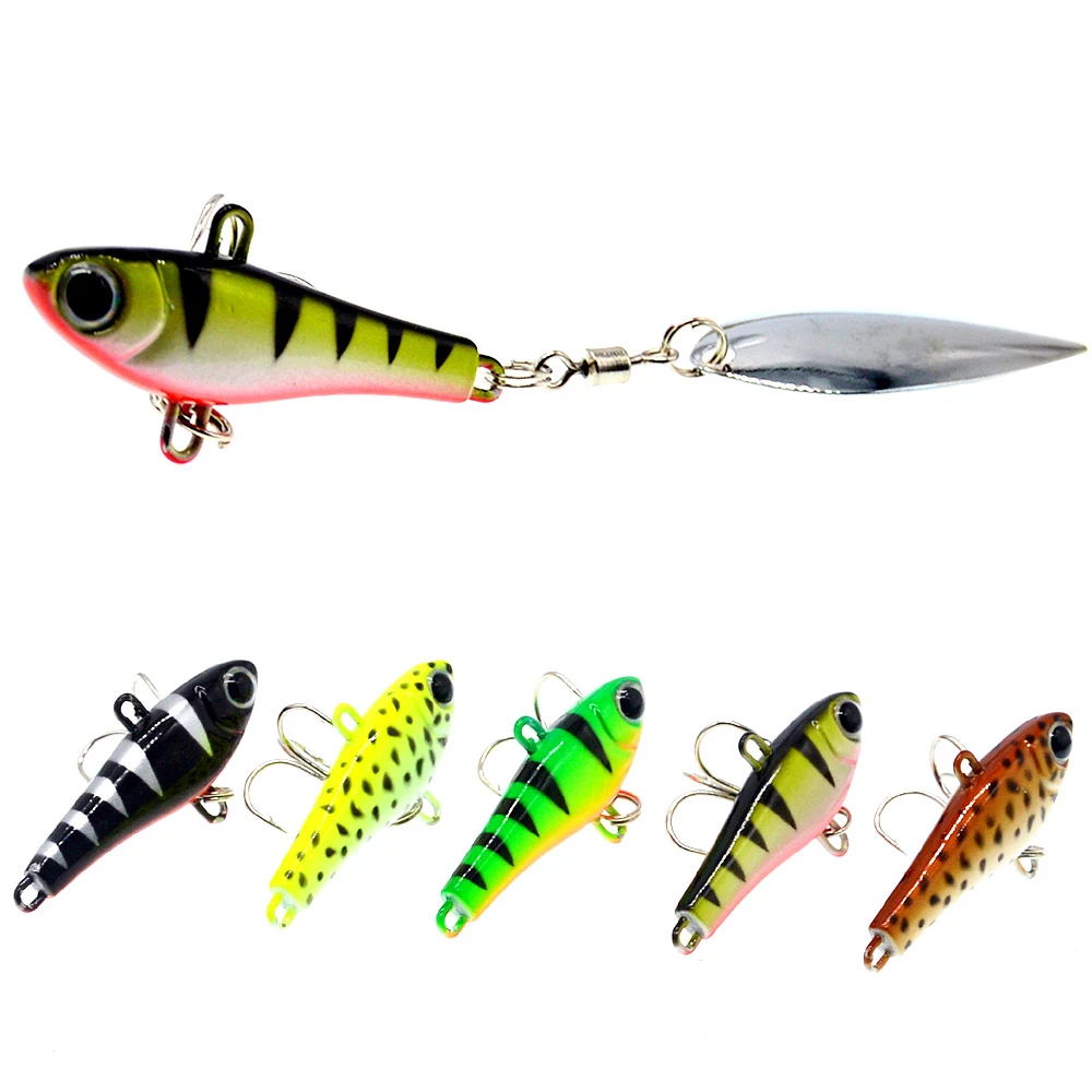 Fishing Lure Jig Head Fish 20g Vib Rotation Spoons Ocean Fishing ...